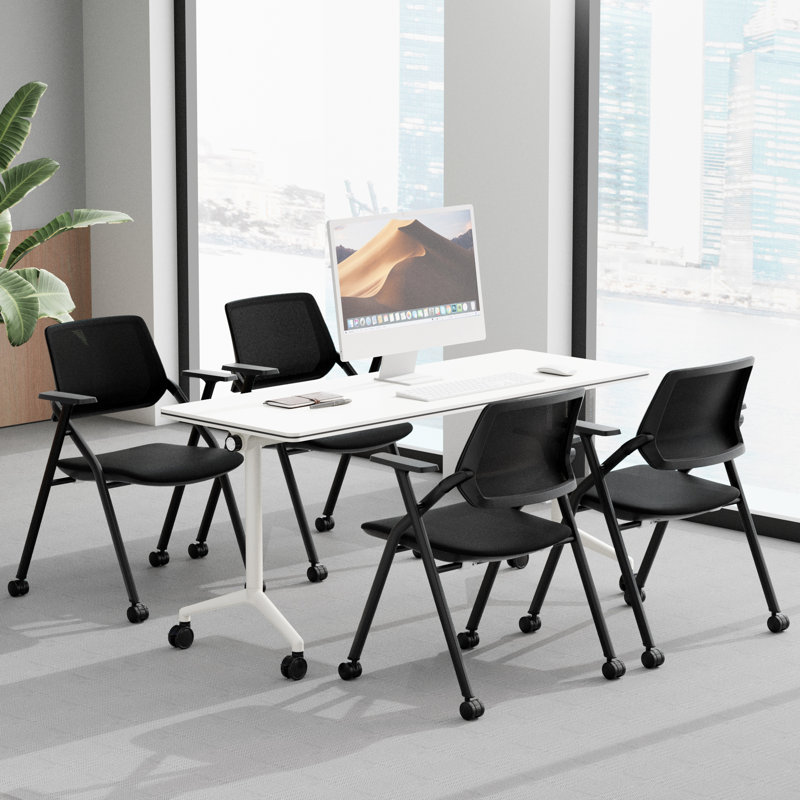 Inbox Zero 3 Pcs 63'' Flip-top Nesting Mobile Training Table - Wayfair Canada